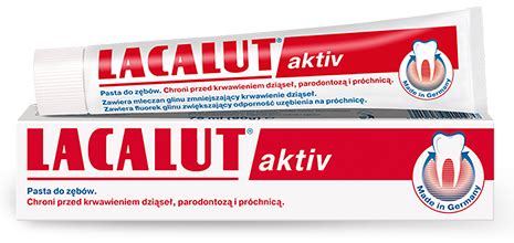 LACALUT AKTIV – pasta polecana do codziennej higieny jamy ustnej i ...
