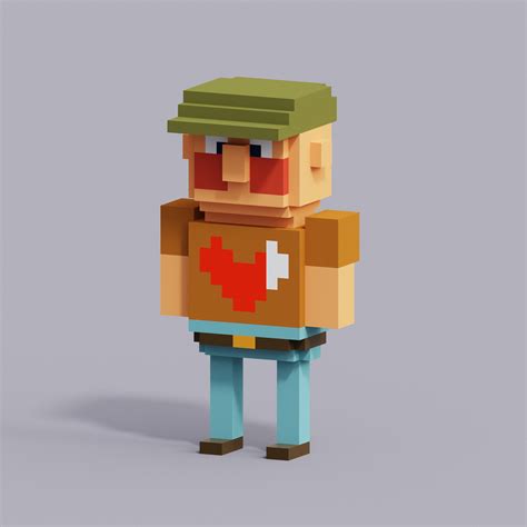 Free 3d Voxel Man Turbosquid 1809157