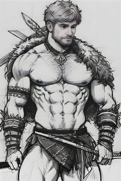 Download Ai Generated Warrior Barbarian Royalty Free Stock