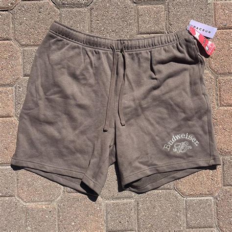 Budweiser Pacsun Brown Shorts Brand New Very Depop