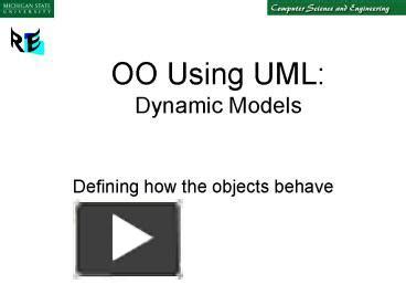 PPT OO Using UML Dynamic Models PowerPoint Presentation Free To Download Id F Y FjM