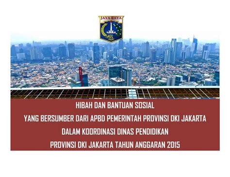 PDF HIBAH DAN BANTUAN SOSIAL YANG BERSUMBER DARI P Paparan Hibah