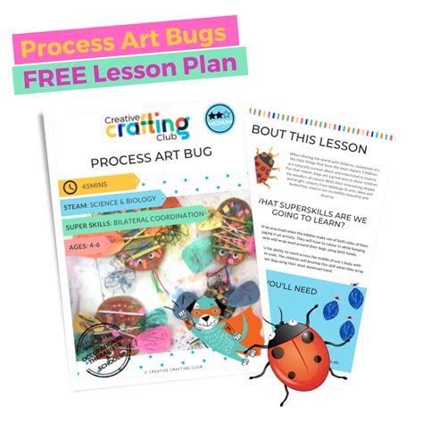 Process Art Bug Lesson Plan For Ages 4 6