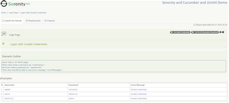 Serenity Report For Web Application With Cucumber6 And Junit Qa Automation Expert