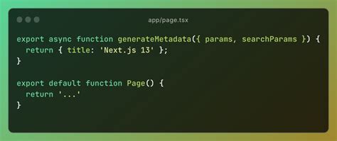 Nextjs 13 Special Files Data Fetching And Head Tag — Page Layout And