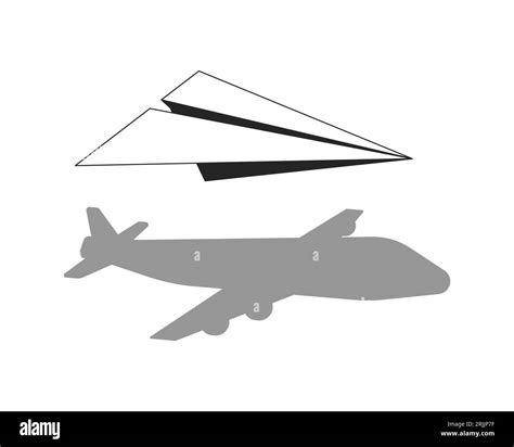 Plane Shadow Flat Monochrome Isolated Vector Object Stock Vector Image And Art Alamy