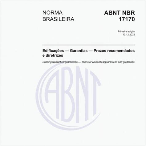 Target Normas Abnt Nbr 17170 Nbr17170 Edificações Garantias