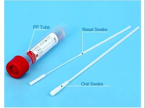 Disposable Viral Transport Tube Nasopharyngeal Swab And Throat Swab Vt