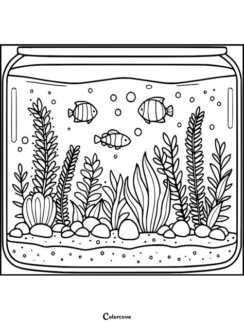 43 Aquarium Coloring Pages Dive Into Underwater Artistry Colorcove