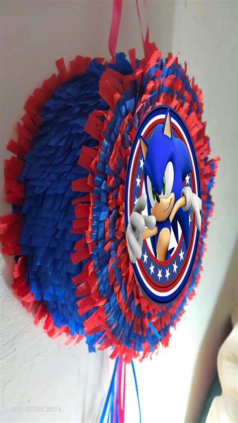 Birthday Party Pinata Sonic Shadow Supplies Hedgehog Favor Etsy