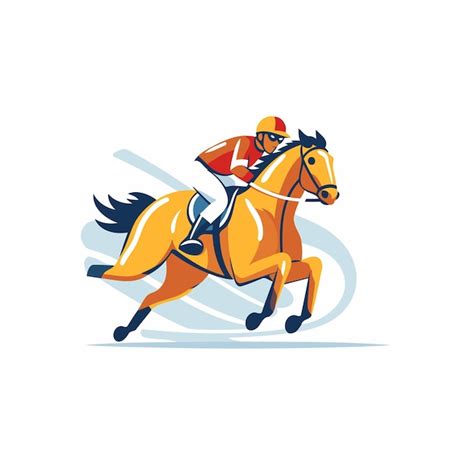 Premium Vector Horse Jockey Equestrian Sport Vector Illustration