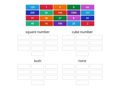 Numbers Square And Cube Teaching Resources