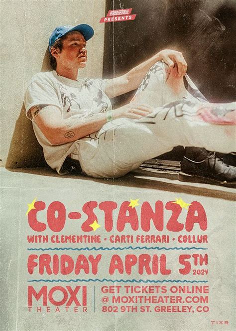 Co Stanza Clementine Carti Ferrari Collur Tickets At Moxi Theater In Greeley By BandWagon