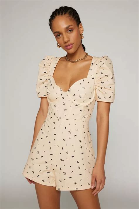 Glamorous Open Back Romper Urban Outfitters