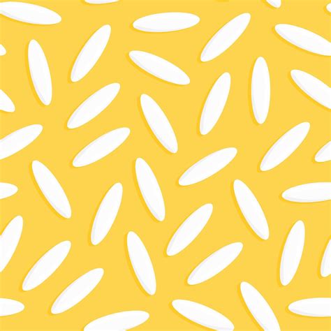 Rice Repeating Seamless Pattern On Yellow Background 50465055 Vector Art At Vecteezy