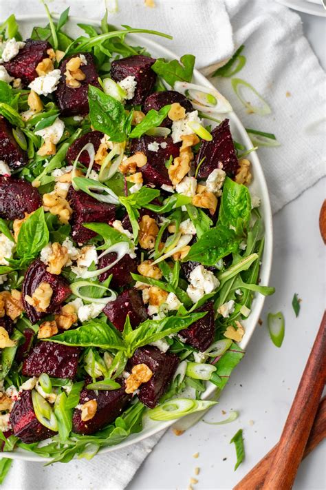 Roasted Beet Salad With Feta And Walnuts Skandibaking