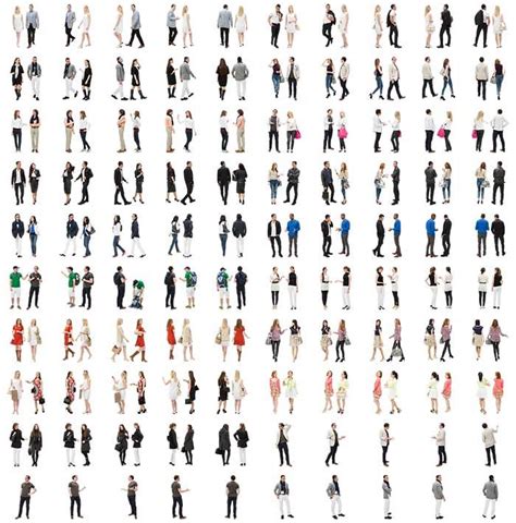 Cutout People 02 カジュアルv1：素材集の専門店 素材テンプテーション Siluetas De Personas