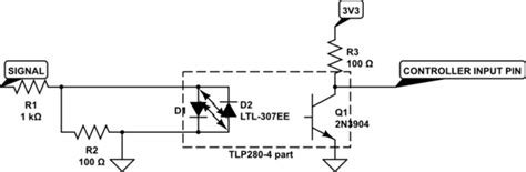 voltage - TLP280-4 Optocoupler on 12/24V inputs - Electrical ...
