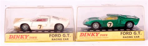 Dinky Toys 215 Ford Gt Racing Car Boxed Group 2 Examples To Include The Metallic Green
