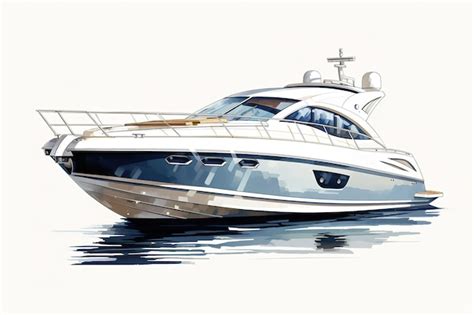 Fast Boats Transport Tourists By Sea White Speed Boat Isolated On White