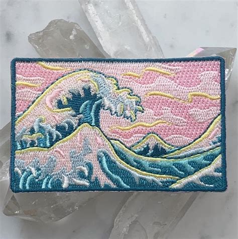 Wave Patch Ocean Iron On Patch Sea Beach Surf Make Waves