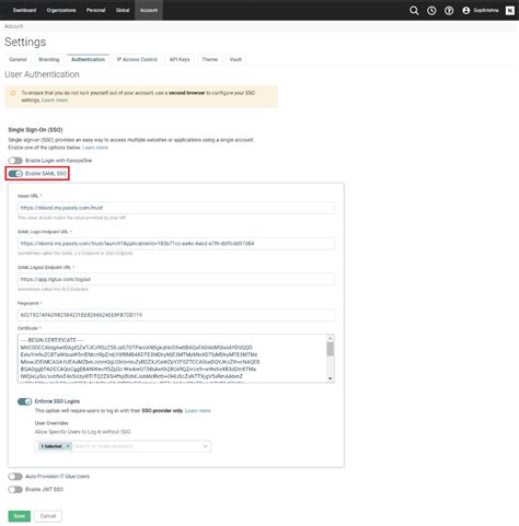 Setting Up Single Sign On Sso To It Glue