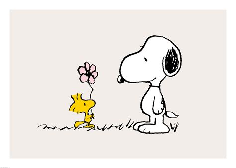 Snoopy And Woodstock Cartoon Poster Poster Store Uk