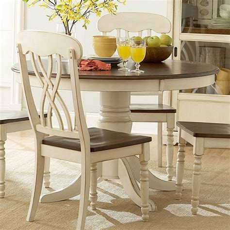 Top 50 Shabby Chic Round Dining Table And Chairs Home Decor Ideas