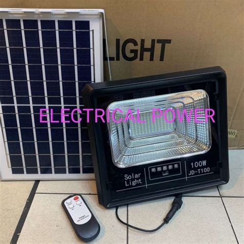 Promo Lampu Sorot Led Solar Panel 100W 100 Watt Tenaga Surya Diskon 23