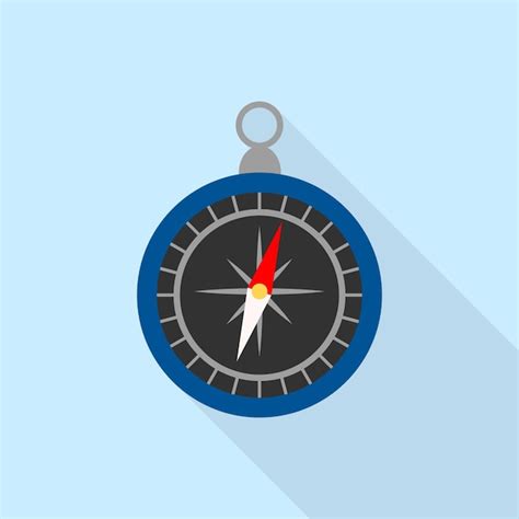 Premium Vector Hand Compass Icon Flat Illustration Of Hand Compass