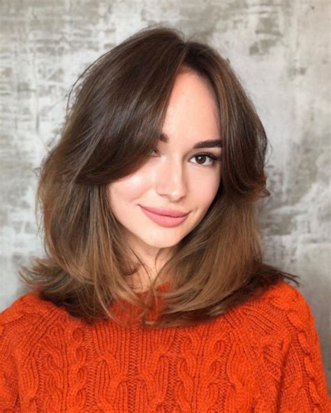 35 Cute Curtain Bangs That You Should Try In 2022 Shoulder Length