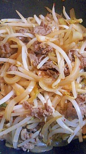 牛肉ともやしのピリ辛炒め レシピ・作り方 By ぴぐ 楽天レシピ