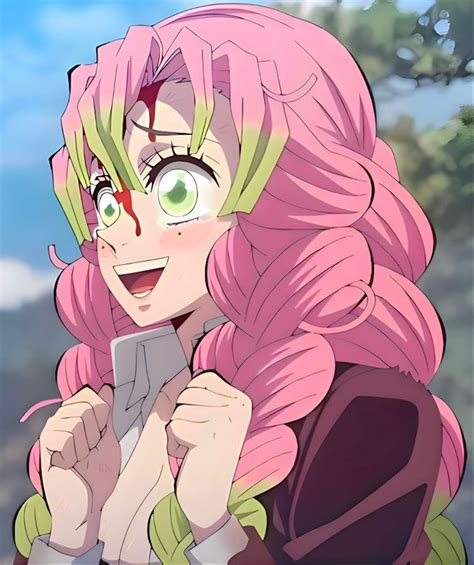 Pingl Par Sur Mitsuri Fond D Ecran Dessin Dessin Demon Slayer