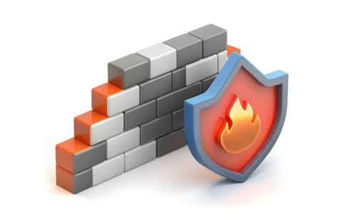 3d Icon As Social Engineering Attack And Firewall Concept As A Social