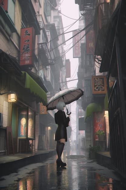 Premium Ai Image Unveiling The Enigmatic World Of B In Nier Automata