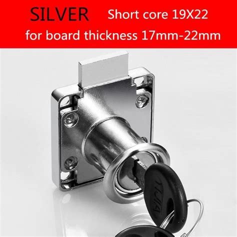 Verrous Silver X MM serrure de tiroir en alliage de Zinc de haute qualité carrée pour