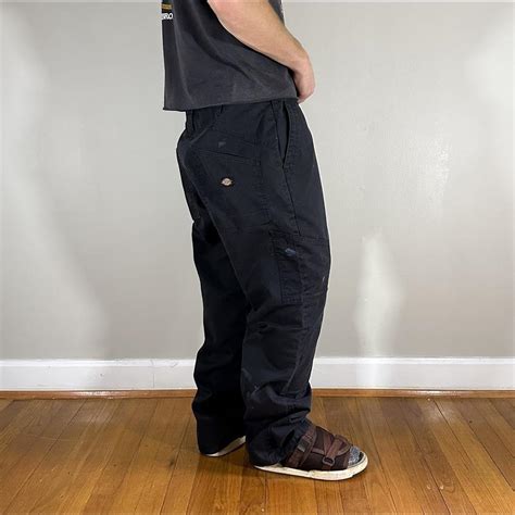 Vintage Black Dickies Work Pants Thin Material Depop