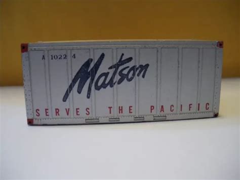 Shipping Container Matson 20 Ho Scale 187 Actual Shipping 800