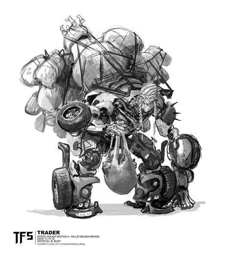 Transformers The Last Knight Concept Art Cybertron Barricade And