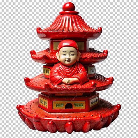 Premium Psd Chinse Culture Red Architecture