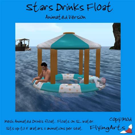 Second Life Marketplace Fa Stars Animated Drink Float