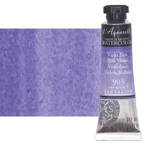 Sennelier L Aquarelle Artists Watercolor Blue Violet 10ml Tube