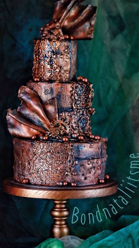 Торт в стиле стимпанк | Fashion cake, Winter cake, Creative birthday cakes
