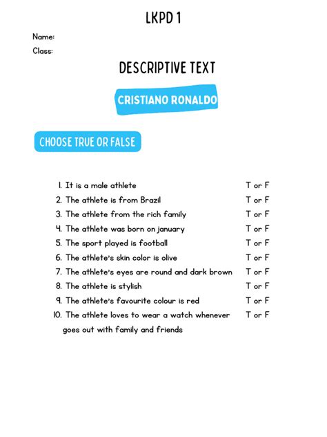 Lkpd Descriptive Listening 1 Pdf