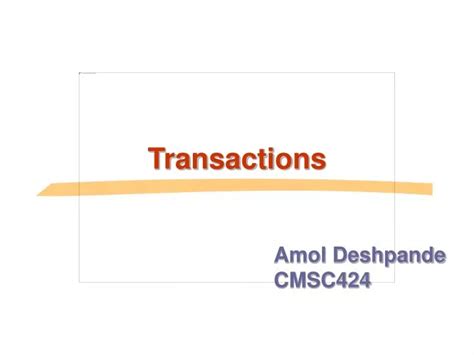 PPT Transactions PowerPoint Presentation Free Download ID