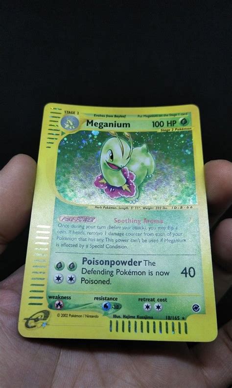 Pokemon Card Meganium 18 Holo Expedition Year 2002 Hobbies