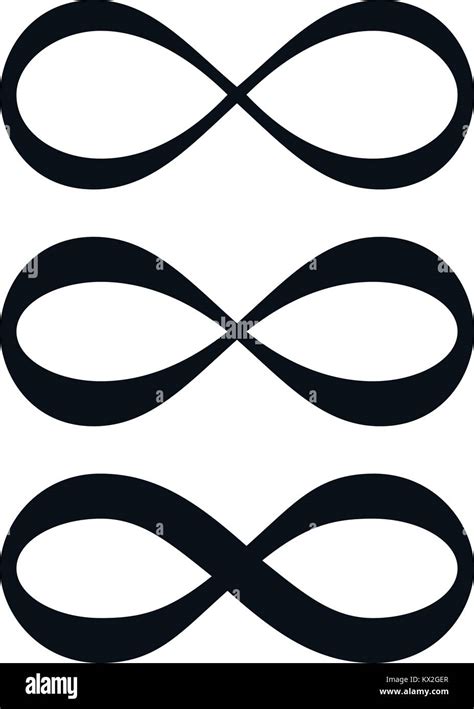 El Símbolo De Infinito Juego Simple Sobre Fondo Blanco Imagen Vector De