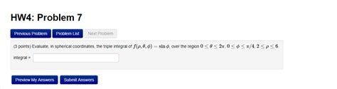 Solved Hw4 Problem 5 Previous Problem Problem List Next