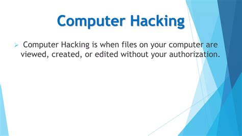 Hacking Its Types PPTX
