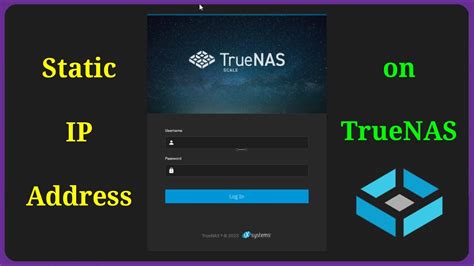 truenas part 1 how to configure a static ip address on truenas